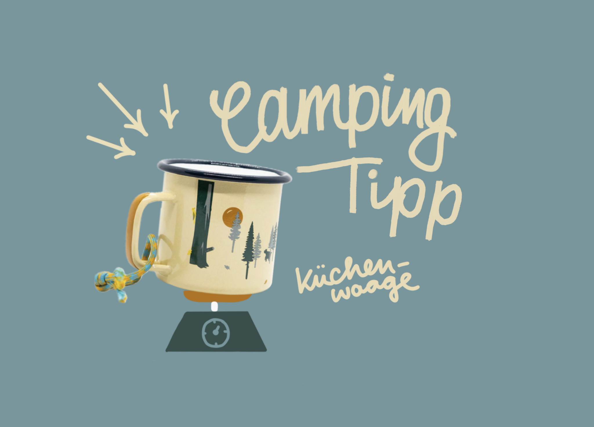 Camping tip kitchen scale