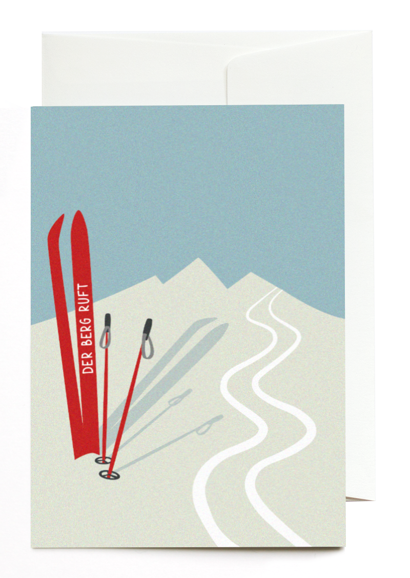 ROADTYPING Grußkarte - DER BERG RUFT